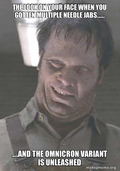The look on your face when you gotten multiple needle jabs ...