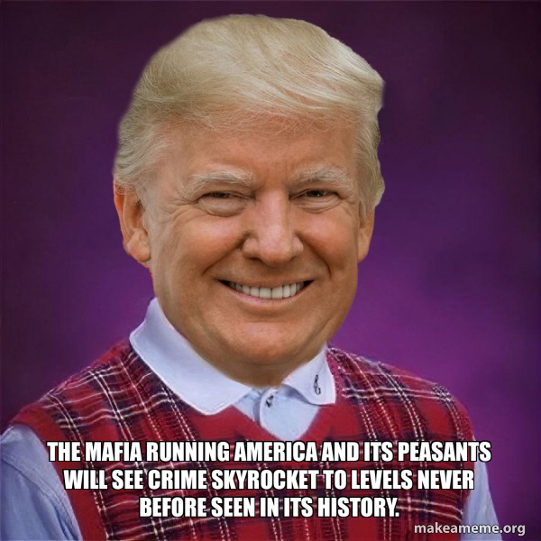 The mafia running America and its peasants will see crime skyrocket to ...