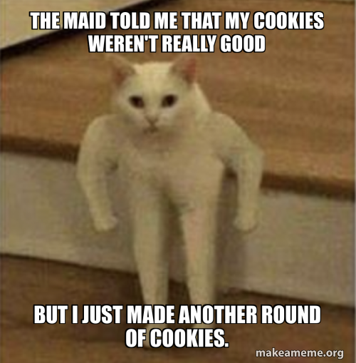 the maid told me that my cookies weren't really good But I just made ...