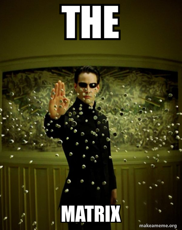 THE MATRIX - Neo Stopping Bullets Meme Generator