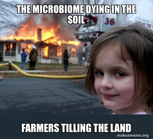 The microbiome dying in the soil Farmers tilling the land - Disaster ...