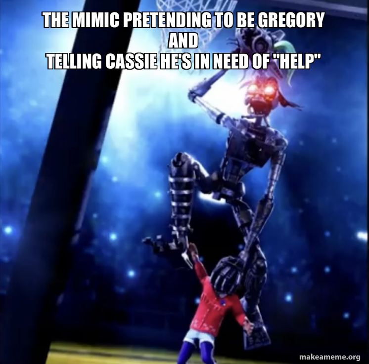 THE MIMIC PRETENding TO BE GREGORY AND TELLING CASSIE HE'S IN NEED OF ...