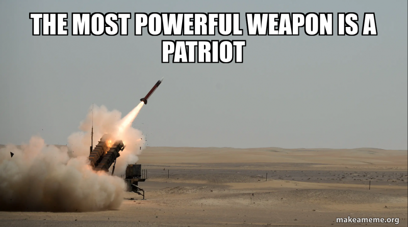 the most powerful weapon is a patriot Meme Generator