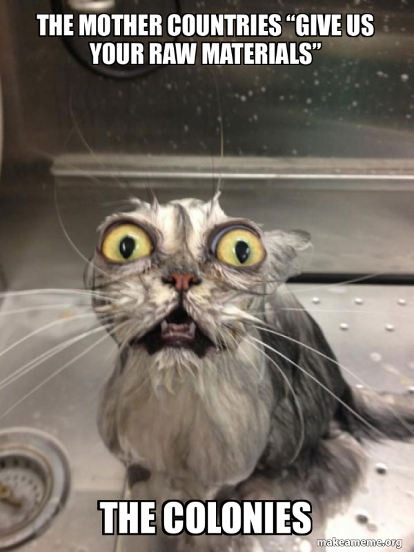 The Mother countries “give us your raw materials” The colonies - Cat ...