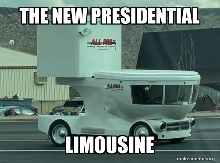 The new PRESIDENTIAL LIMOUSINE Meme Generator