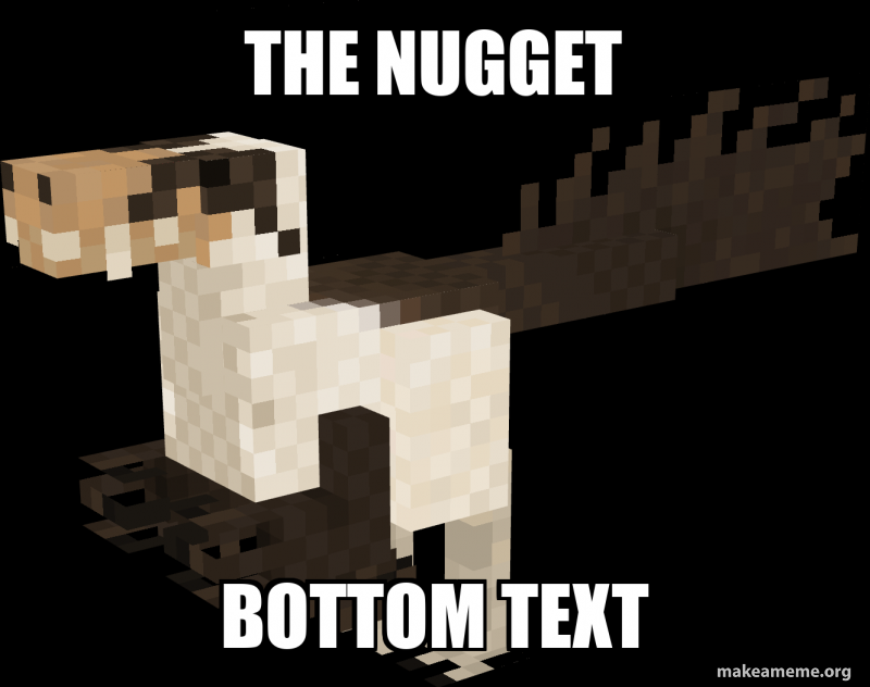 THE NUGGET BOTTOM TEXT Meme Generator