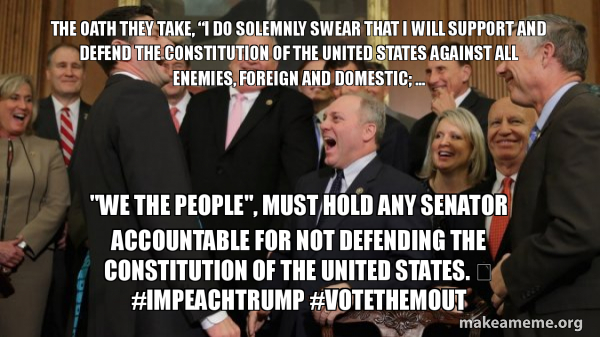 The Oath they Take, â€œI do solemnly swear that I will support and ...