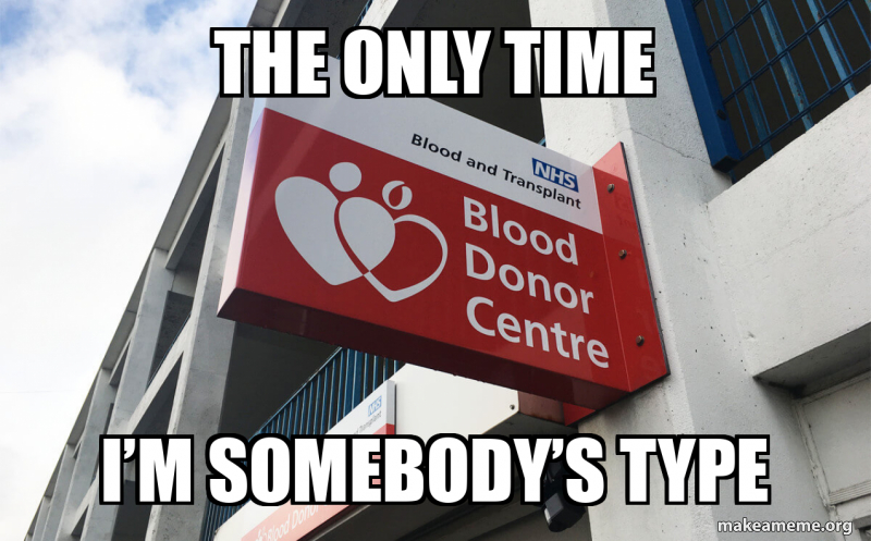 The only time I’m SOMEBODY’S type Meme Generator