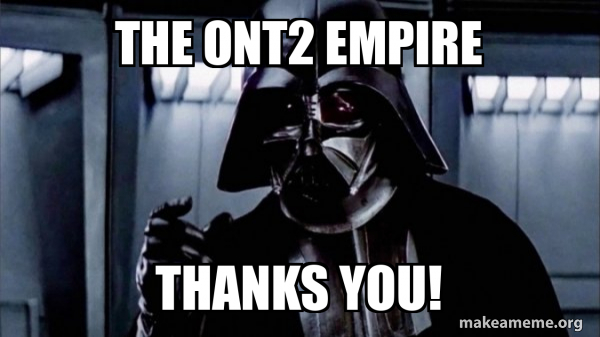 THE ONT2 EMPIRE tHANKS YOU! - Darth Vader - Choke Meme Generator