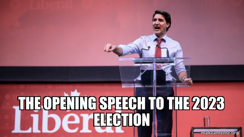 The opening speech to the 2023 election Meme Generator