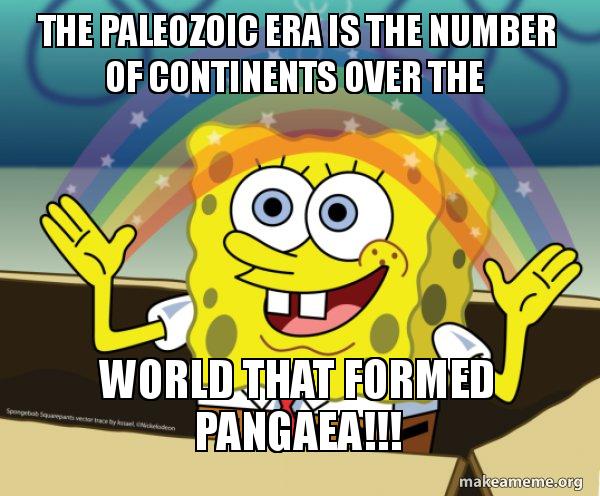 The Paleozoic Era is the number of continents over the world that ...