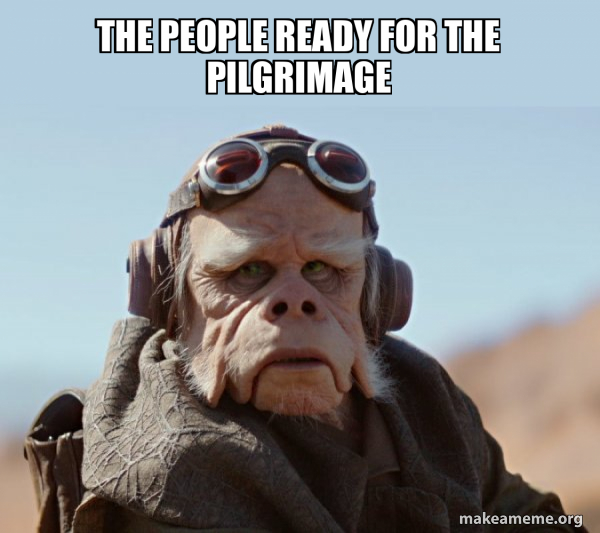 the people ready for the pilgrimage - The Mandalorian - I Have Spoken ...