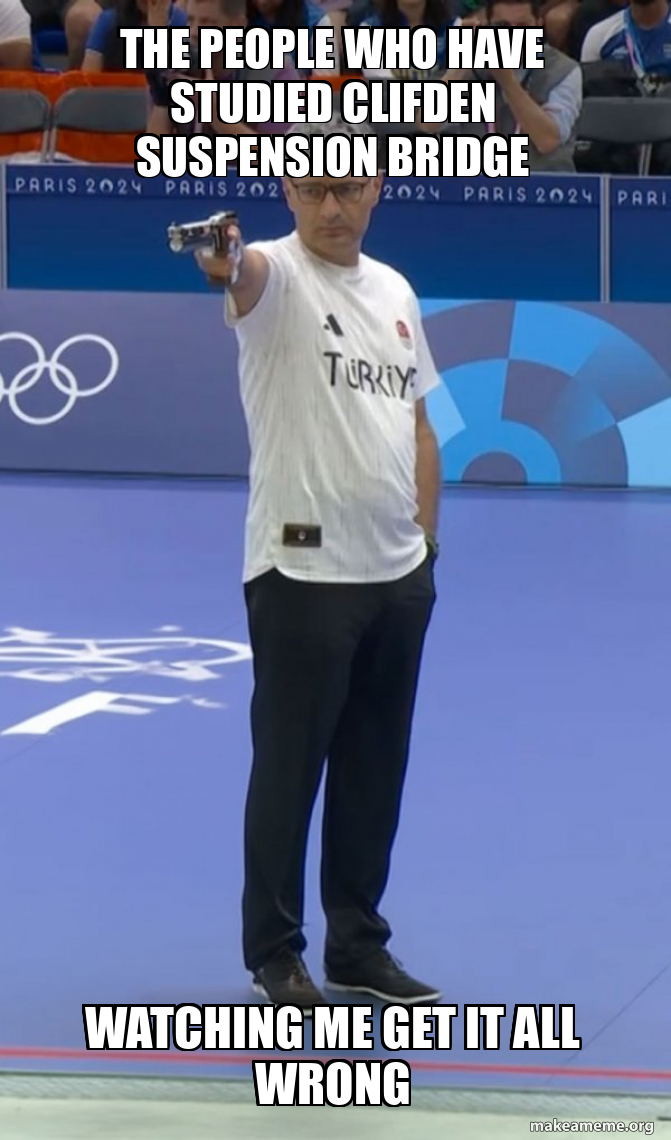 The people who have studied Clifden Suspension Bridge Watching me get ...