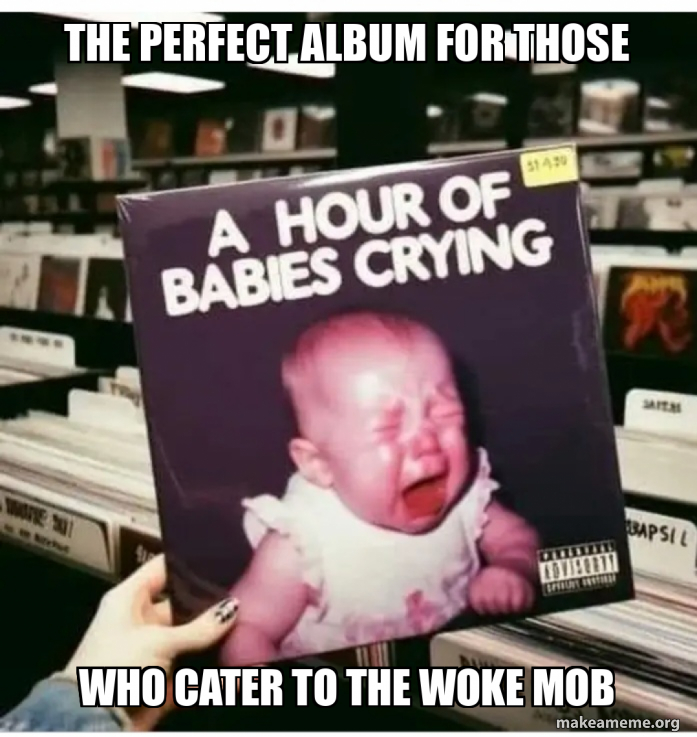 The perfect album for those Who cater to the woke mob Meme Generator