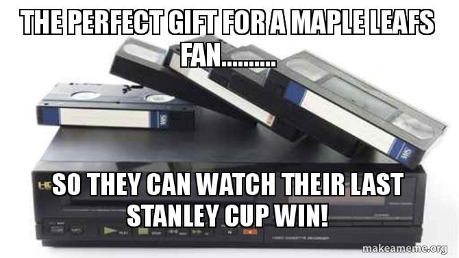 The perfect gift for a Maple Leafs fan.......... So they can watch ...