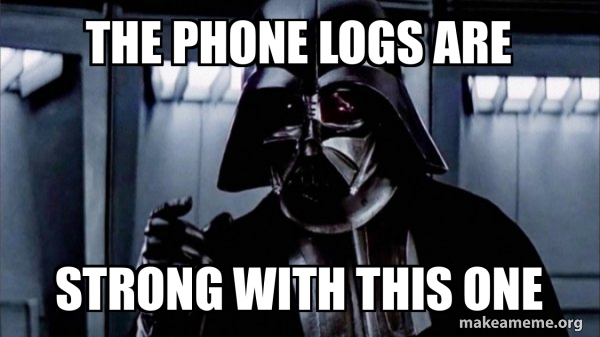 The Phone Logs are Strong with this one - Darth Vader - Choke Meme ...