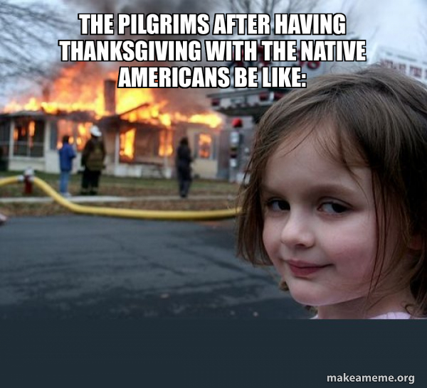The Pilgrims after having Thanksgiving with the Native Americans be ...