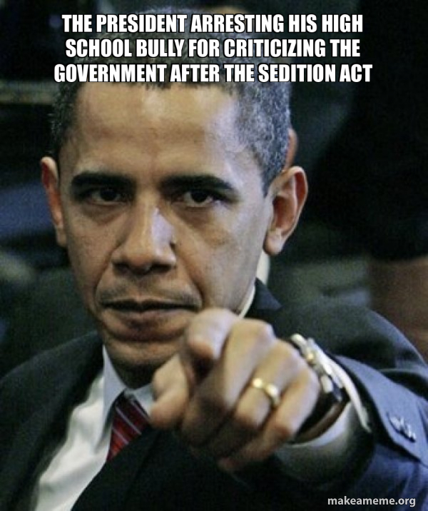 The president arresting his high school bully for criticizing the ...