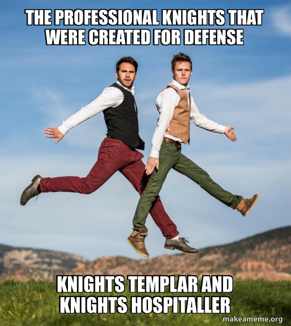 The professional knights that were created for defense Knights Templar ...