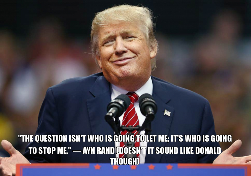 "The question isn't who is going to let me; it's who is going to stop ...