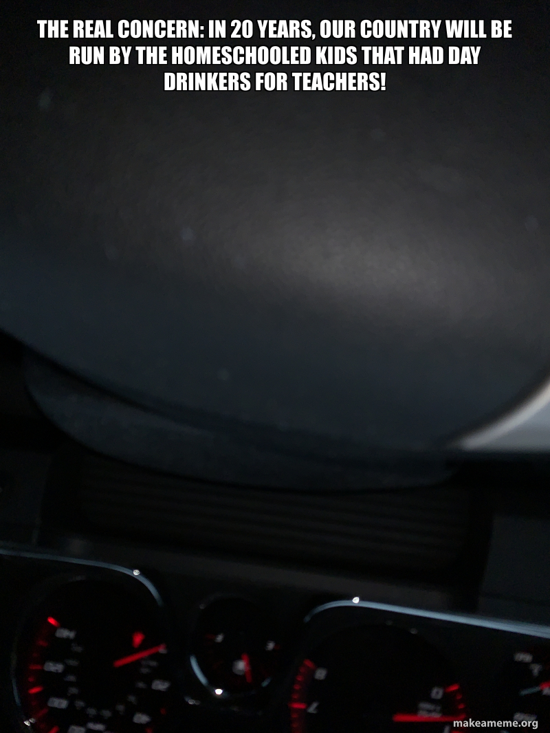 The real concern: In 20 years, our Country will be run by the ...