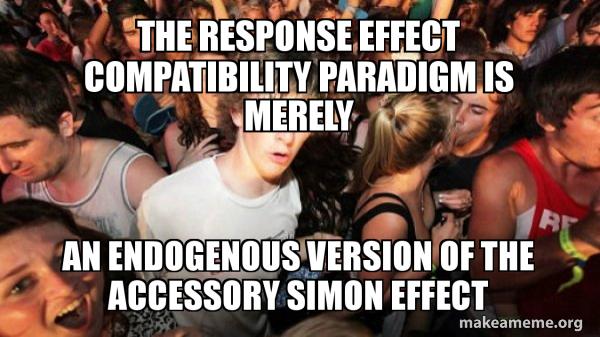 The RESPONse effect compatibility paradigm is merely An Endogenous ...
