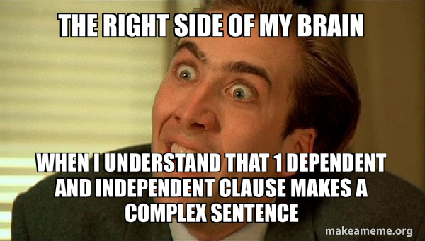 The right side of my brain when i understand that 1 dependent and ...