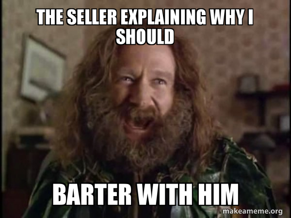 The Seller Explaining Why I Should Barter With Him - Robin Williams ...