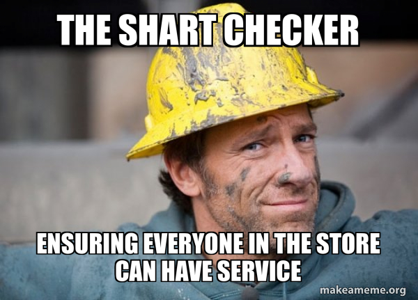 The shart checker Ensuring everyone in the store can have service - A ...