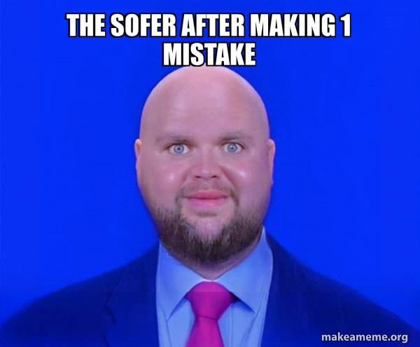 The sofer after making 1 mistake - Bald J.D. Vance Meme Generator