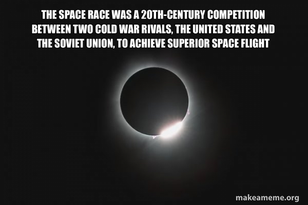The Space Race was a 20th-century competition between two Cold War ...