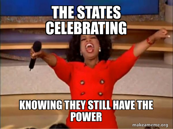 The states celebrating Knowing they still have the power - Oprah ...