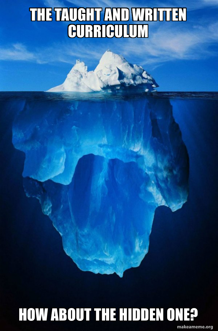 The taught and written curriculum How about the hidden one? - Iceberg ...