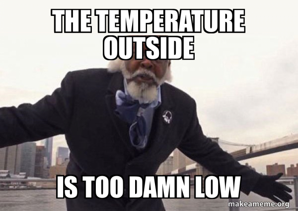 THE TEMPERATURE OUTSIDE IS TOO DAMN LOW - Too Damn Low (Jimmy Mcmillan ...