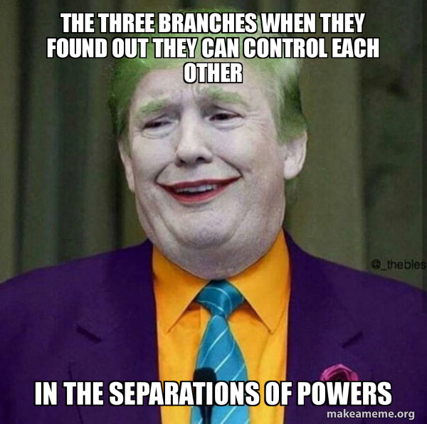 THE THREE BRANCHES WHEN THEY FOUND OUT THEY CAN CONTROL EACH OTHER IN ...
