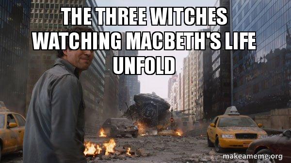The Three Witches watching Macbeth's life unfold - That's My Secret ...