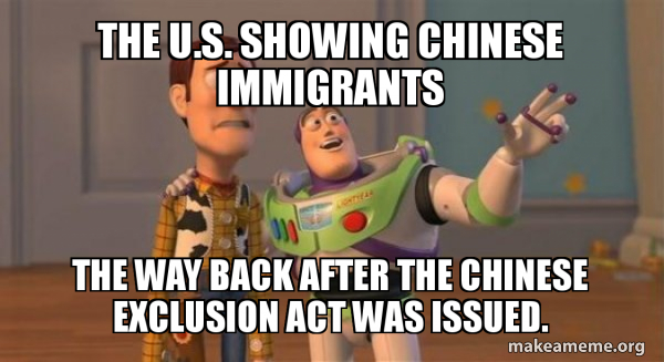 THE U.S. SHOWING CHINESE IMMIGRANTS THE WAY BACK AFTER THE CHINESE ...