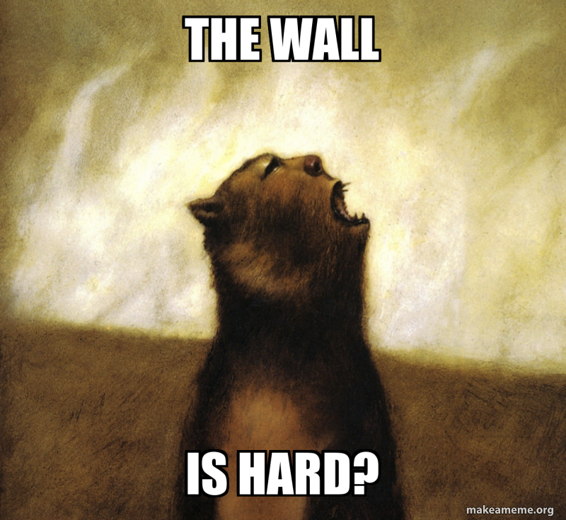 THE WALL IS HARD? Meme Generator