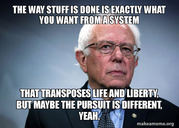 The way stuff is done is exactly what you want from a system that ...