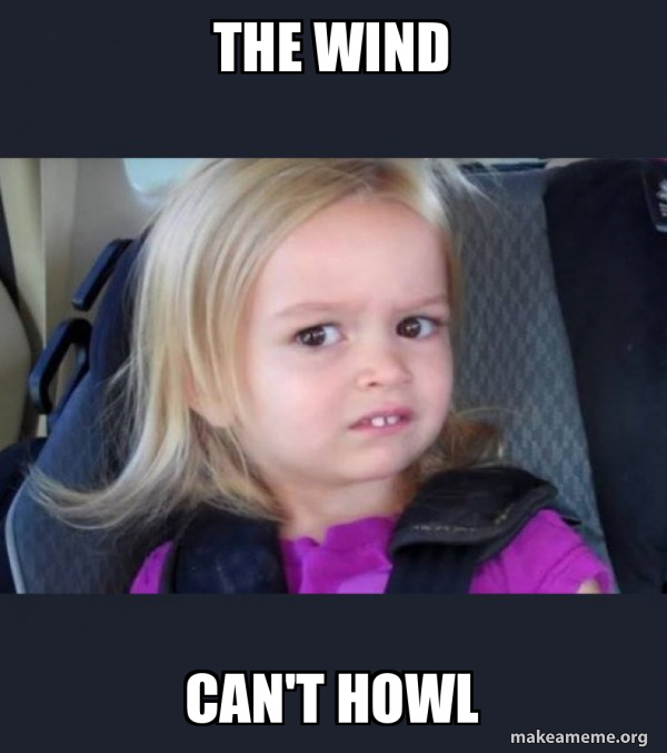 The wind can't howl - Side-Eyes Chloe Meme Generator