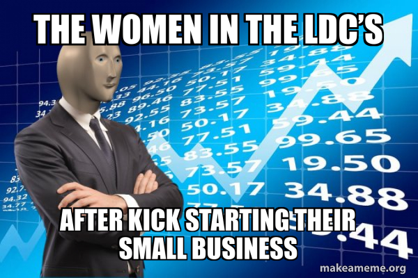 The women in the LDC’s after kick starting their small business ...