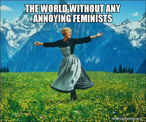 The world without any annoying feminists - Sound of Music Meme Generator