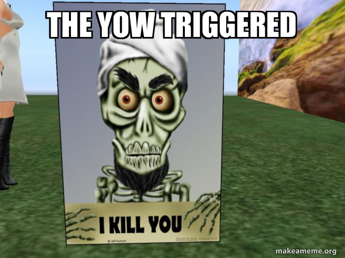 the yow triggered Meme Generator