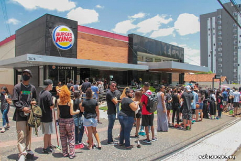 - TheAbbie: Burger King give free Whooper to whoever bring a broom here in Brazil during ...