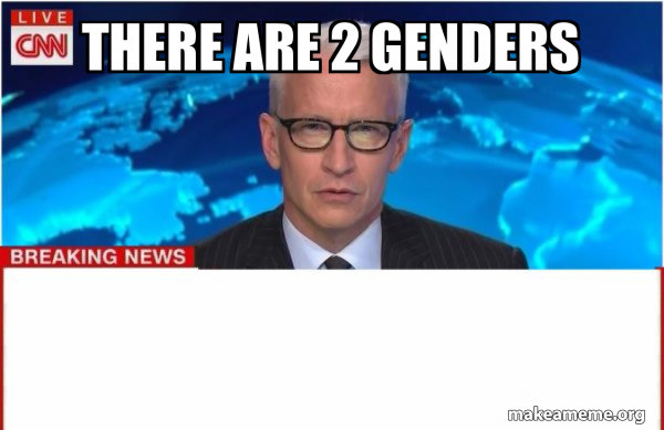 There are 2 genders - Fake Headline Meme Generator