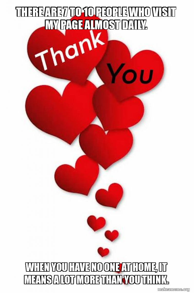 There are 7 to 10 people who visit my page almost daily. When you have ...