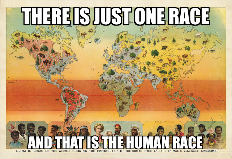 THERE IS JUST ONE RACE and that is the human race Meme Generator