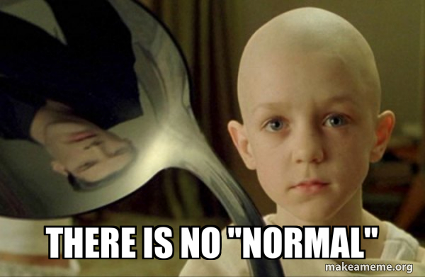 THERE IS NO "normal" - There is no Spoon Meme Generator