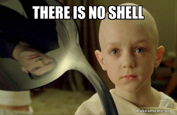 there is no shell - There is no Spoon Meme Generator