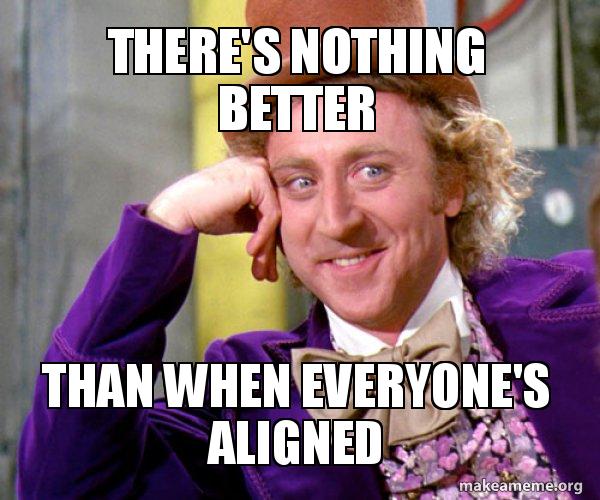 There's Nothing Better Than When Everyone's Aligned - Willy Wonka ...